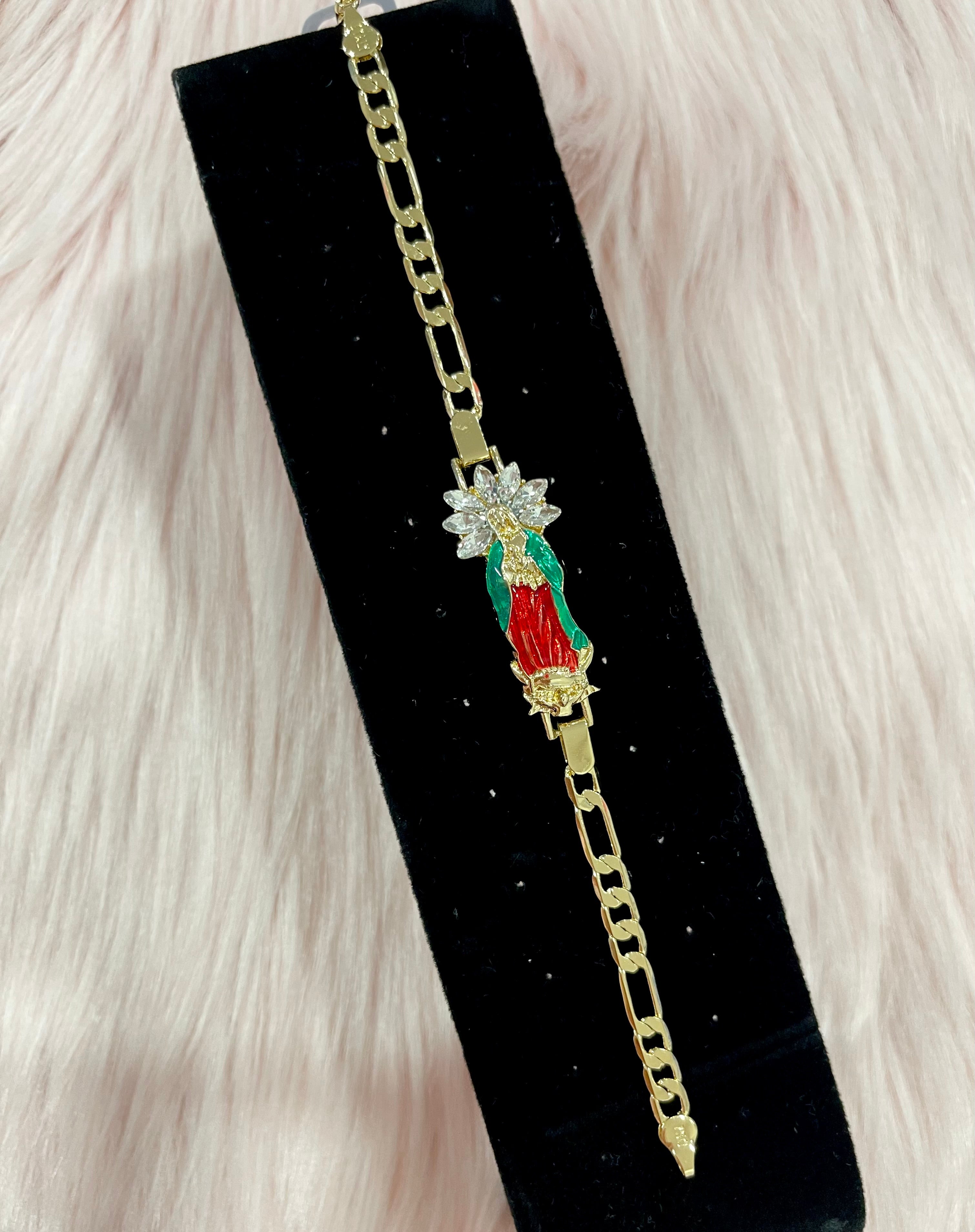 Figaro Diamond Guadalupe Bracelet – Pretty Rose Shoppe